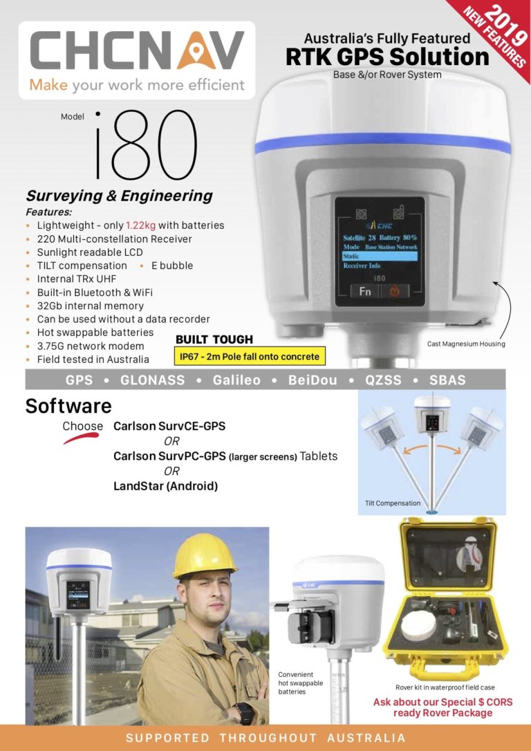 CHC i80 RTK GPS Receiver - UAS - Australia